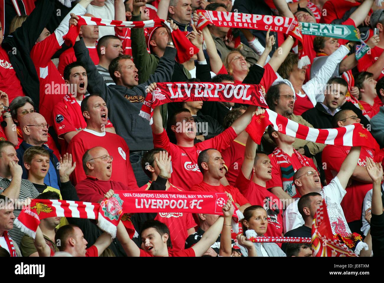 LIVERPOOL FANS THE FA CUP FINAL MILLENNIUM STADIUM CARDIFF WALES 13 May ...