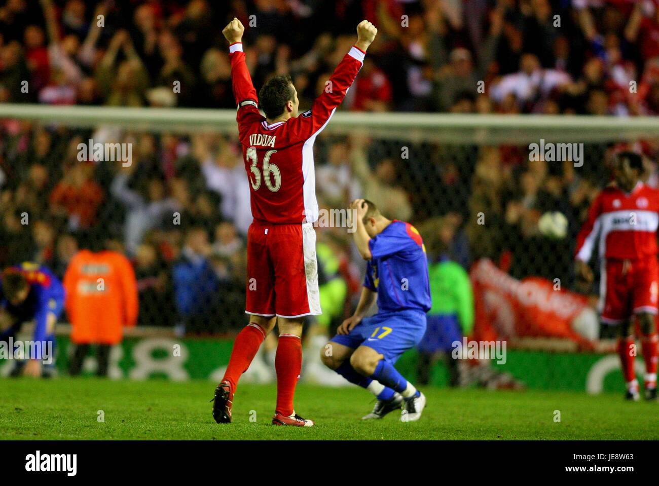 MARK VIDUKA MIDDLESBROUGH V S.BUCHAREST RIVERSIDE STADIUM MIDDLESBROUGH ...