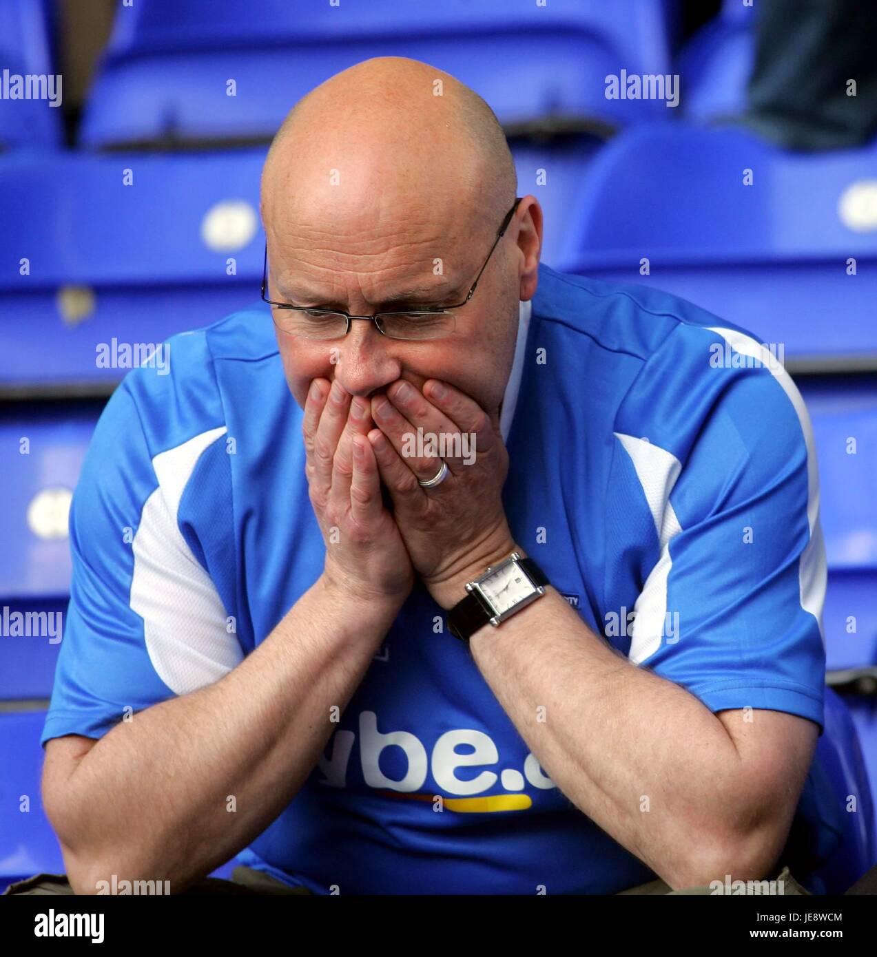 DEJECTED BIRMINGHAM FAN BIRMINGHAM CITY V NEWCASTLE UT ST ANDREWS ...