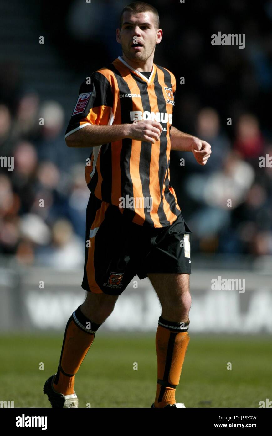 JOHN WELSH HULL CITY FC KC STADIUM HULL ENGLAND 01 April 2006 Stock ...