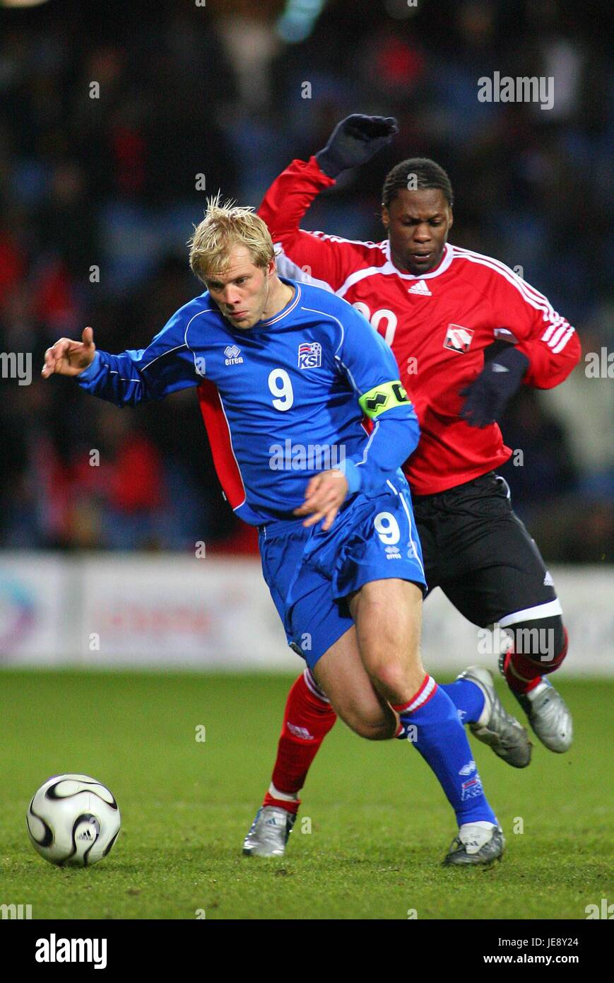 EIDUR GUDJOHNSON COLIN SAMUEL TRINIDAD & TOBAGO V ICELAND LOFTUS ROAD ...