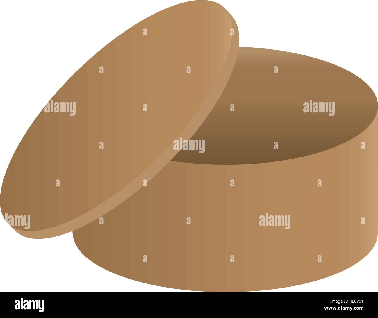 carton box in circle shape icon over white background vector ...