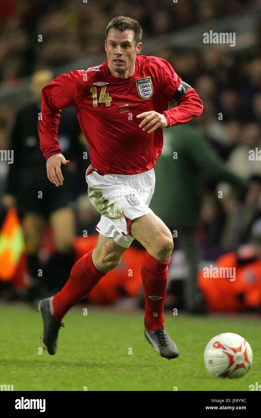 JAMIE CARRAGHER ENGLAND & LIVERPOOL FC ANFIELD LIVERPOOL ENGLAND 01 ...
