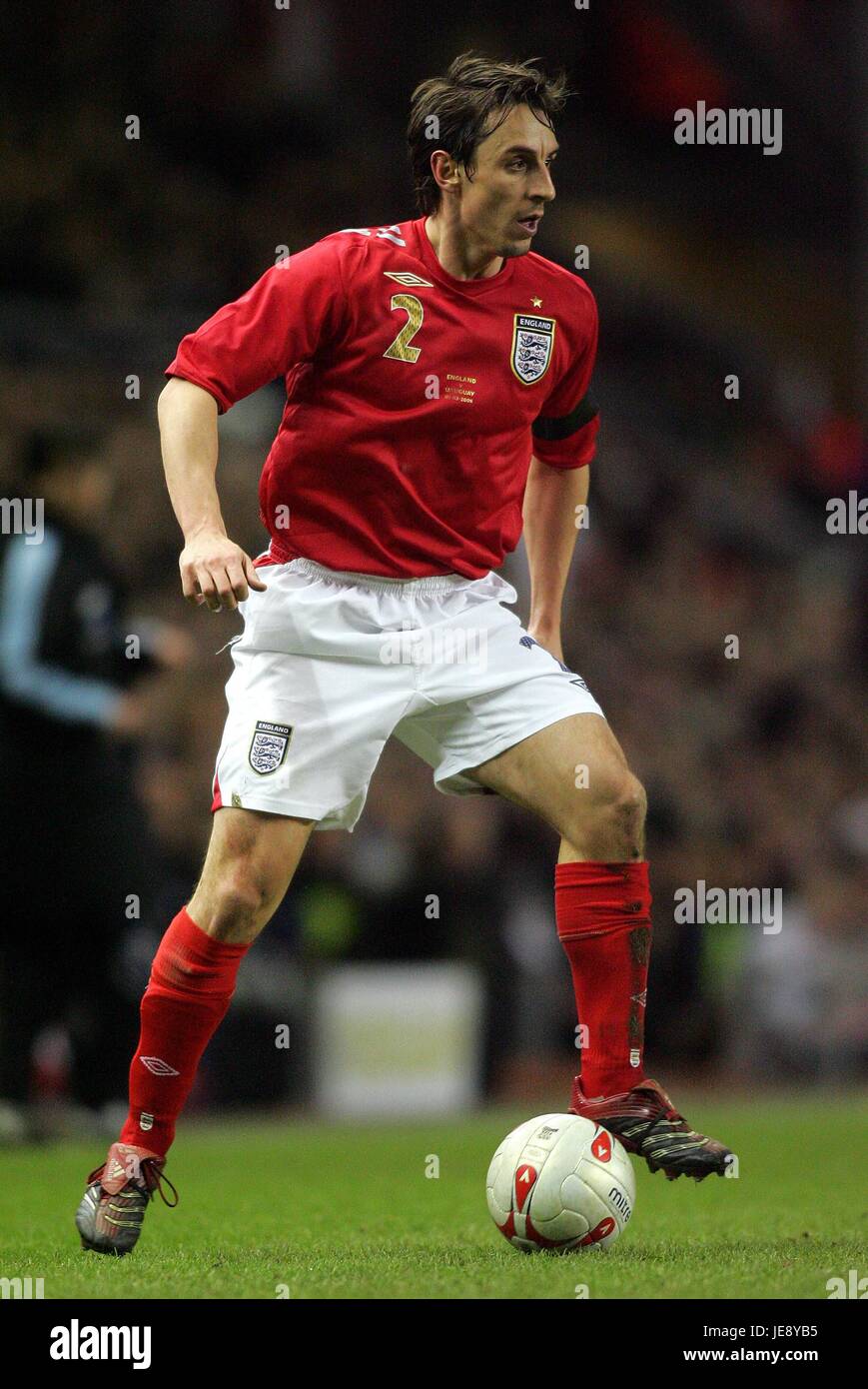 GARY NEVILLE ENGLAND & MANCHESTER UNITED FC ANFIELD LIVERPOOL ENGLAND ...
