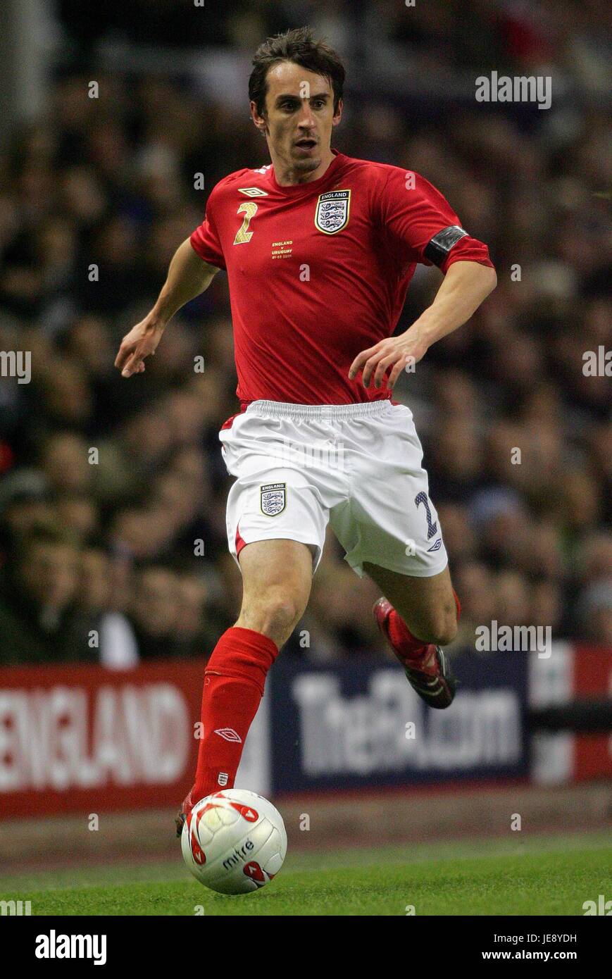 GARY NEVILLE ENGLAND & MANCHESTER UNITED FC ANFIELD LIVERPOOL ENGLAND ...