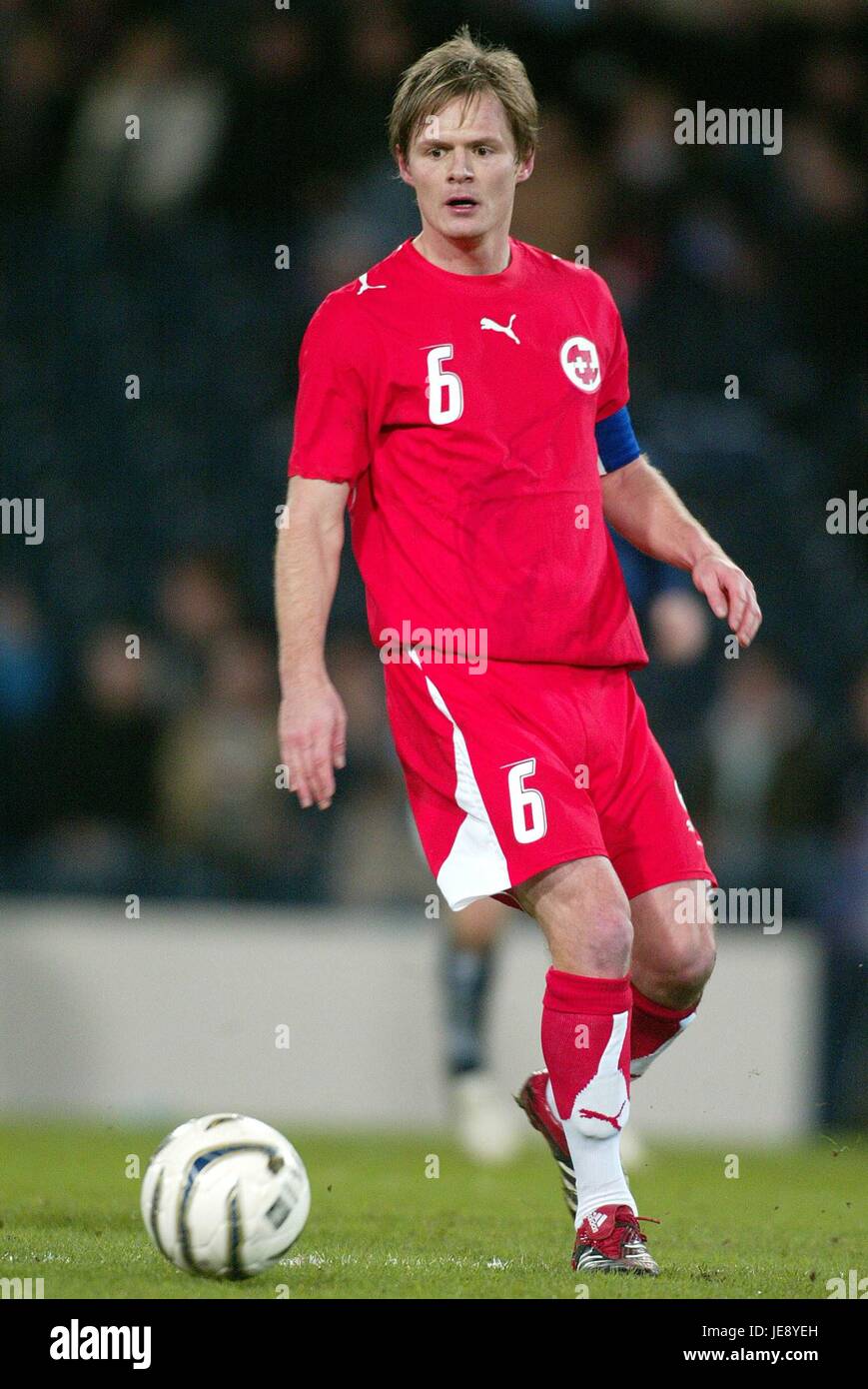 JOHANN VOGEL SWITZERLAND & AC MILAN HAMPDEN PARK GLASGOW SCOTLAND 01 ...