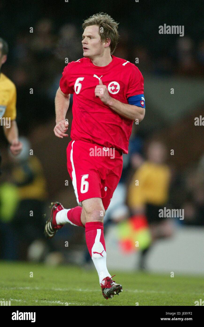 JOHANN VOGEL SWITZERLAND & AC MILAN HAMPDEN PARK GLASGOW SCOTLAND 01 ...