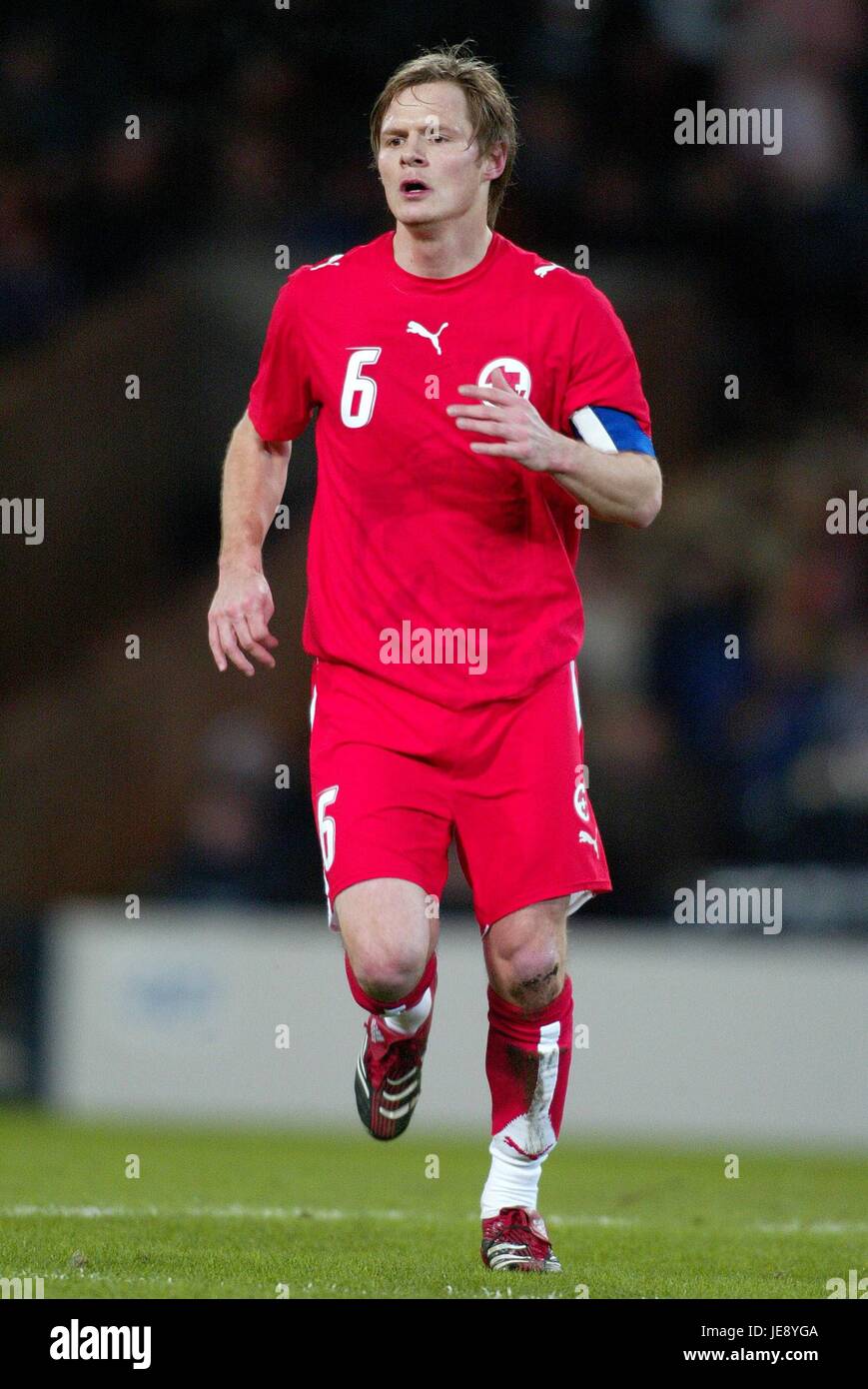 JOHANN VOGEL SWITZERLAND & AC MILAN HAMPDEN PARK GLASGOW SCOTLAND 01 ...