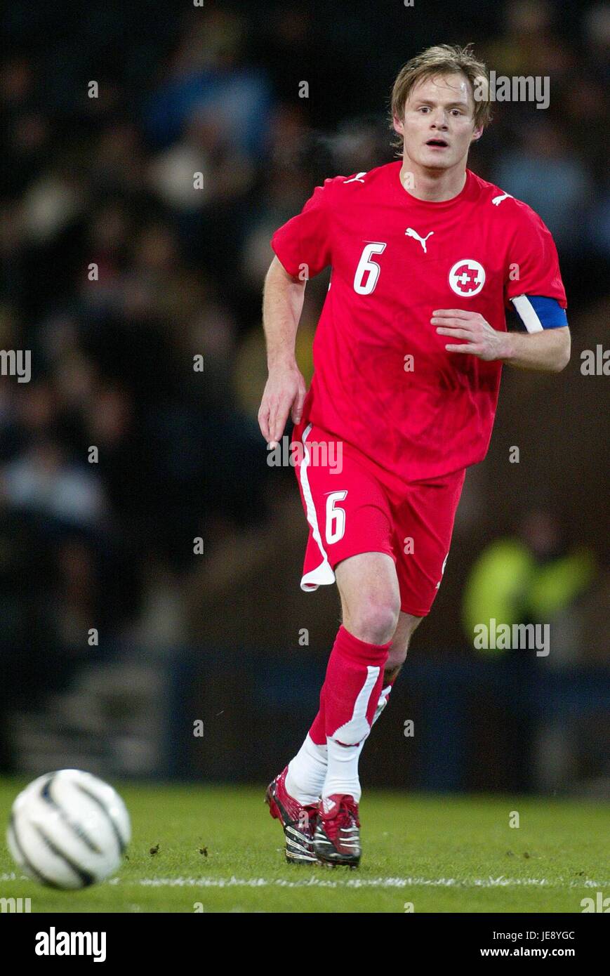 JOHANN VOGEL SWITZERLAND & AC MILAN HAMPDEN PARK GLASGOW SCOTLAND 01 ...