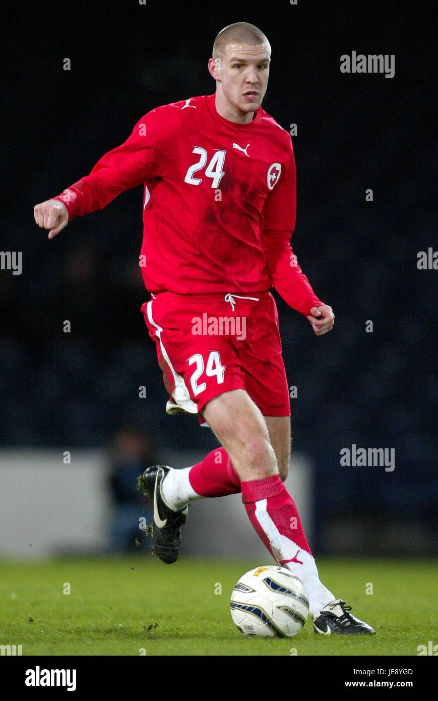 PHILIPPE SENDEROS SWITZERLAND & ARSENAL FC HAMPDEN PARK GLASGOW ...