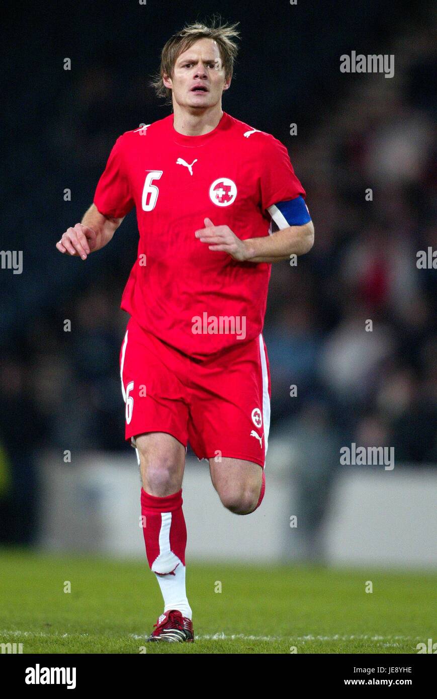 JOHANN VOGEL SWITZERLAND & AC MILAN HAMPDEN PARK GLASGOW SCOTLAND 01 ...