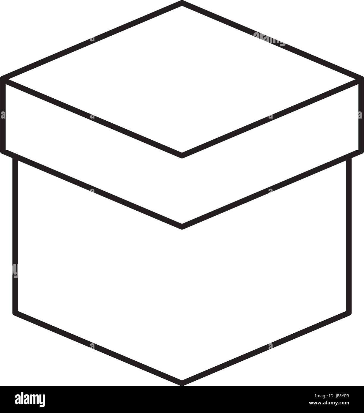 carton box with lid icon over white background vector illustration ...