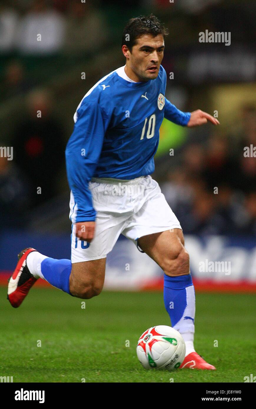 ROBERTO ACUNA PARAGUAY MILLENNIUM STADIUM CARDIFF WALES 01 March 2006 ...