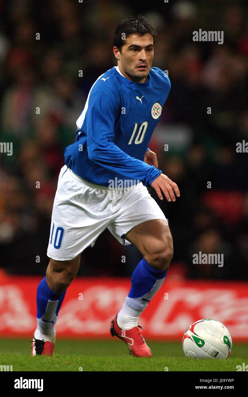 ROBERTO ACUNA PARAGUAY MILLENNIUM STADIUM CARDIFF WALES 01 March 2006 ...