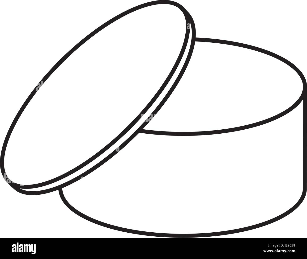 carton box in circle shape icon over white background vector ...