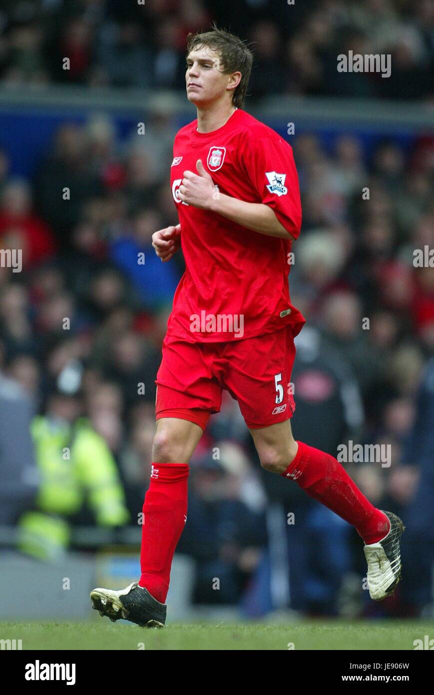 DANIEL AGGER LIVERPOOL FC ANFIELD LIVERPOOL ENGLAND 26 February 2006 ...