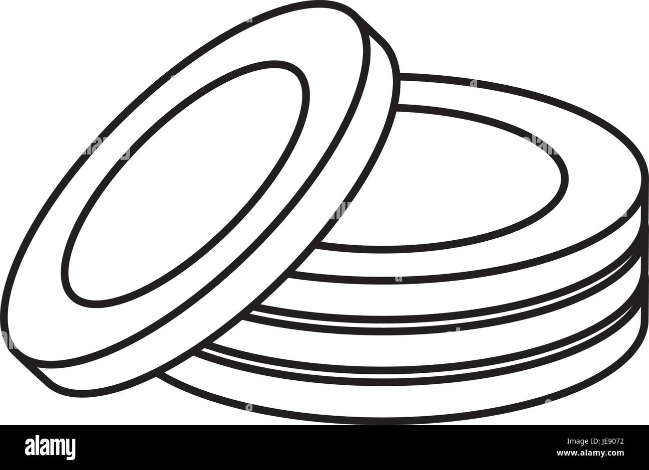 dishes icon over white background vector illustration Stock Vector ...