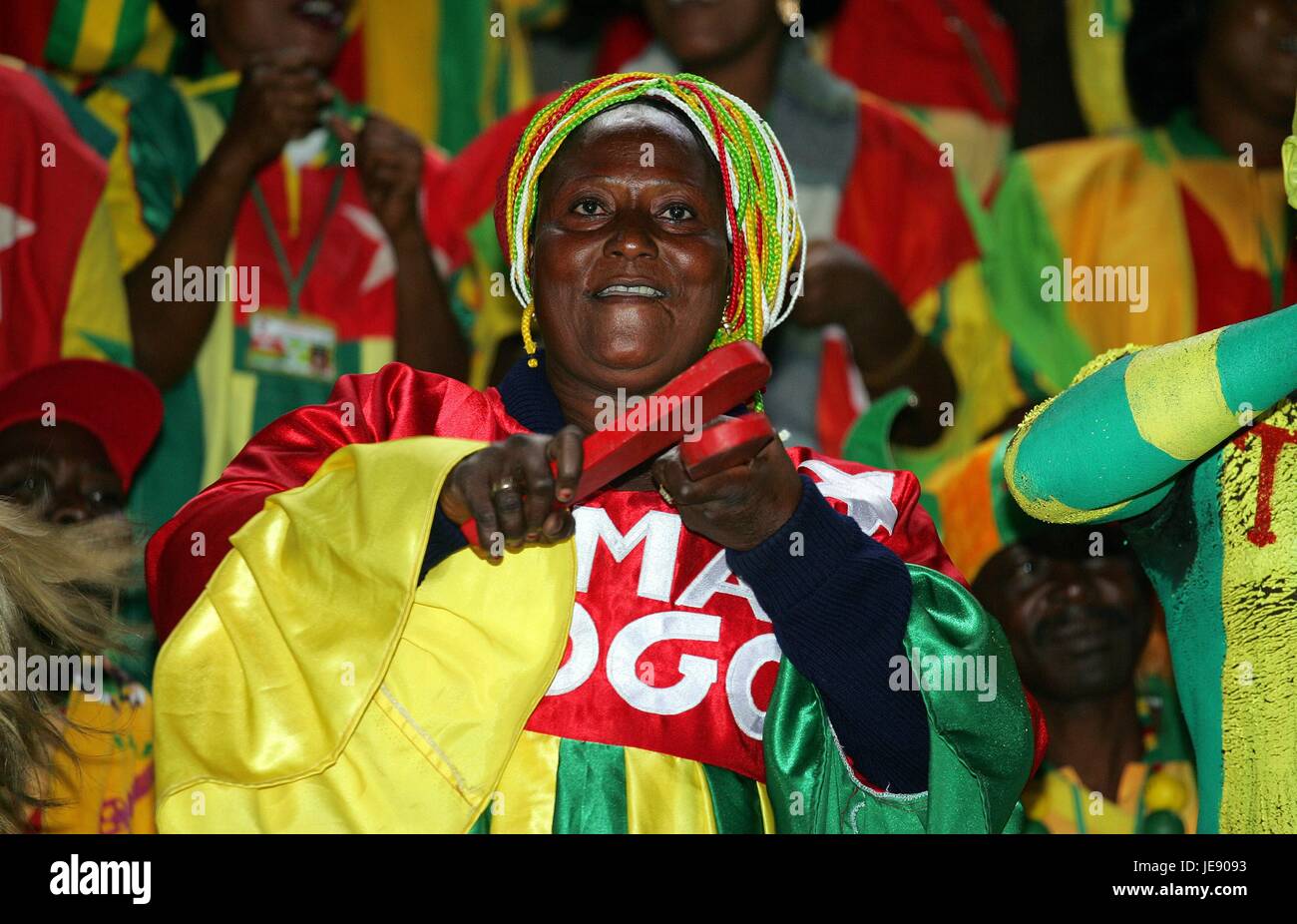 TOGO FAN TOGO FOOTBALL FAN MILITARY STADIUM CAIRO EGYPT 25 January 2006 ...