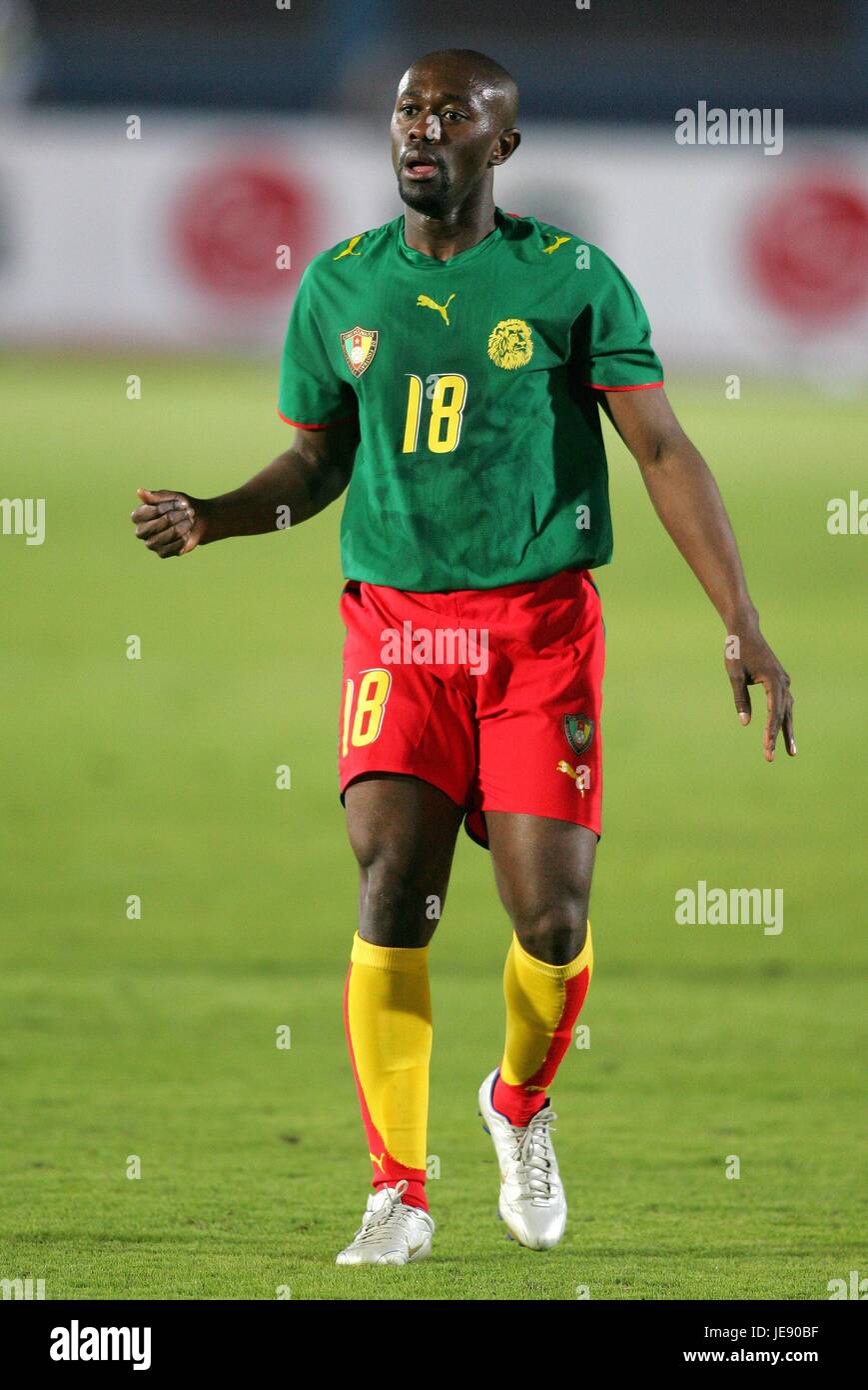 ROUDOLPHE DOUALA MBELA CAMEROON MILITARY STADIUM CAIRO EGYPT 21 January ...