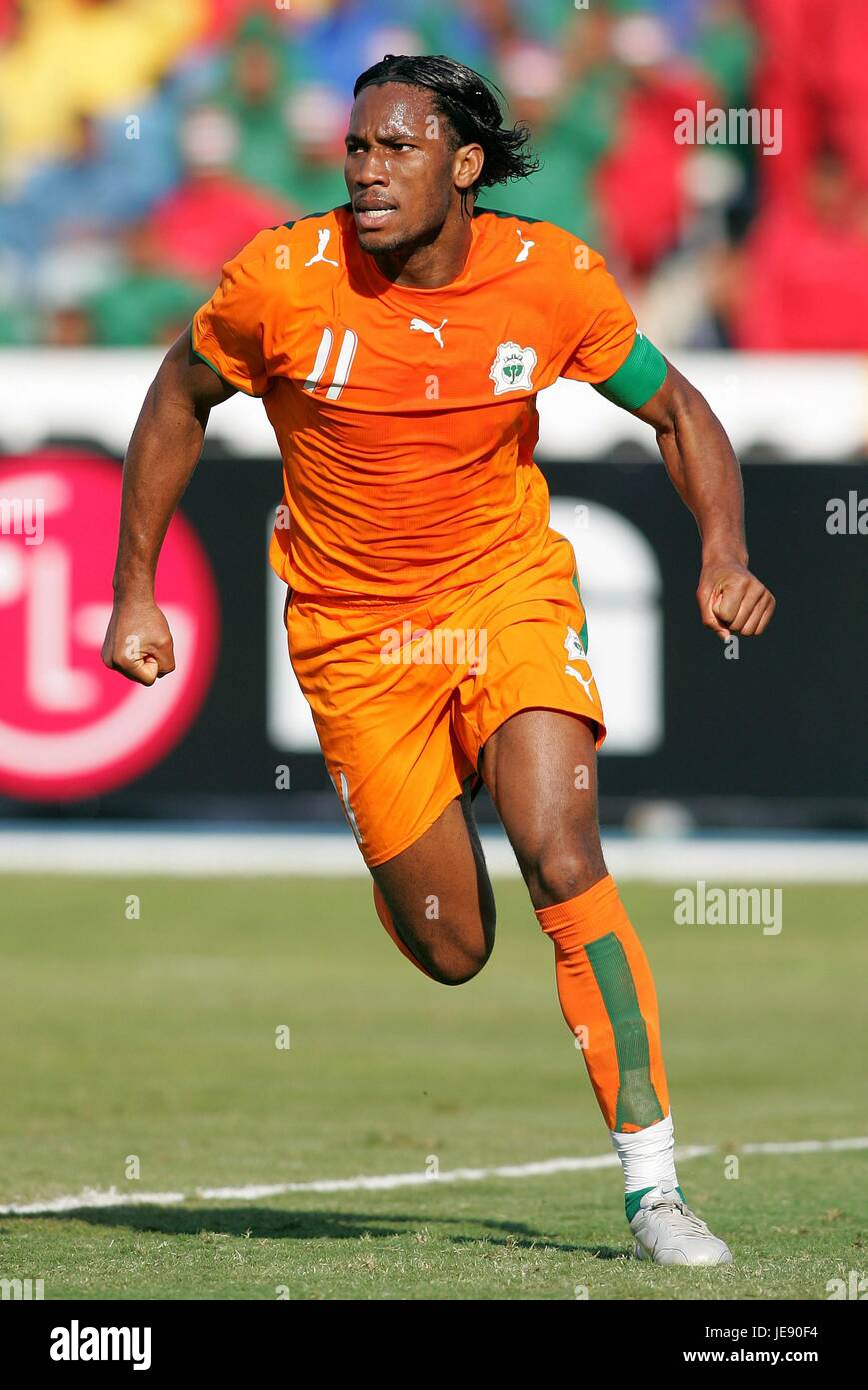 DIDIER DROGBA IVORY COAST & CHELSEA FC CAIRO INTERNATIONAL STADIUM ...
