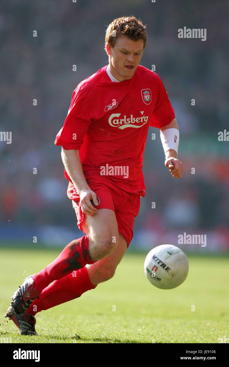 JOHN ARNE RIISE LIVERPOOL FC ANFIELD LIVERPOOL ENGLAND 18 February 2006 ...