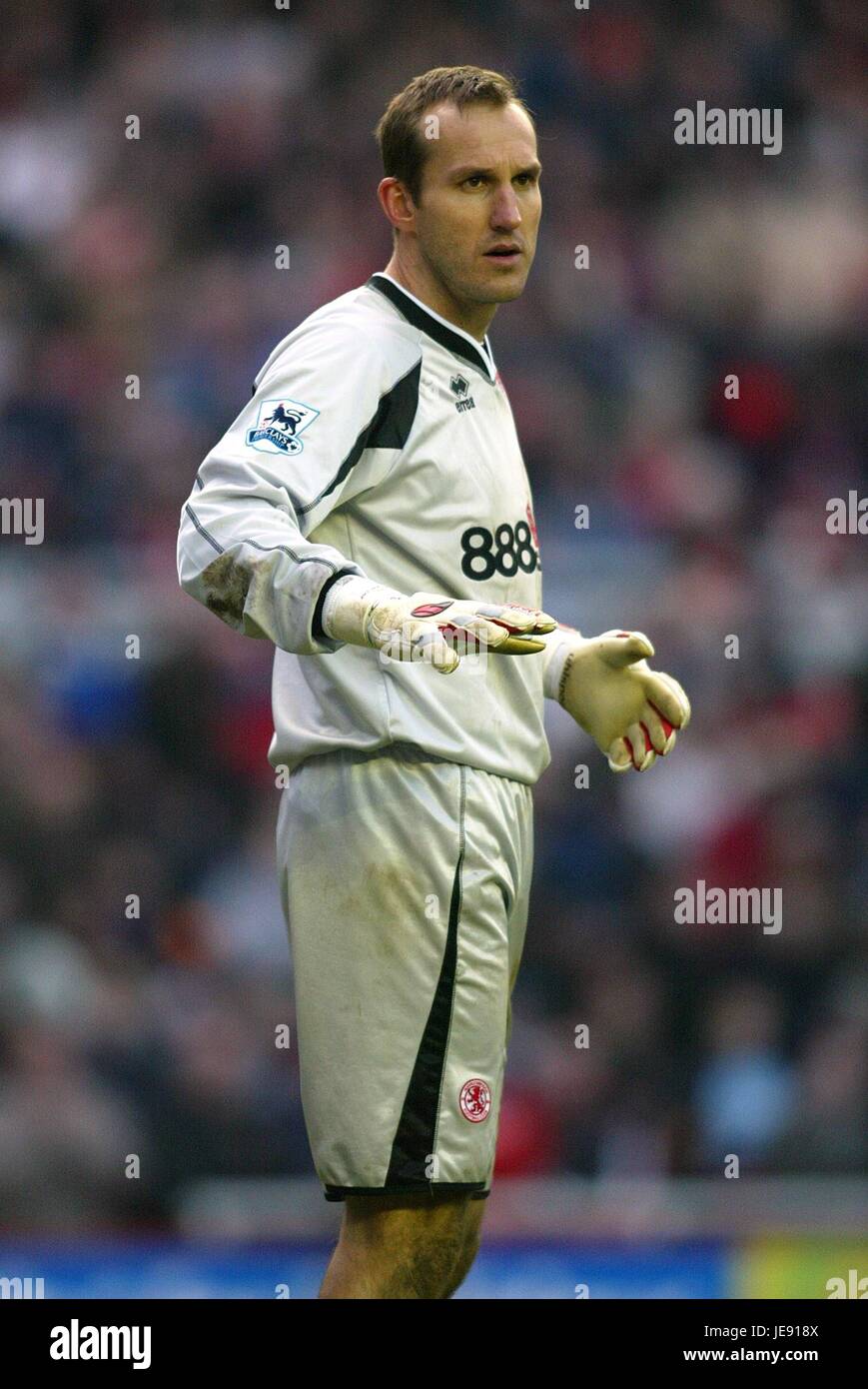 MARK SCHWARZER MIDDLESBROUGH FC RIVERSIDE STADIUM MIDDLESBROUGH ENGLAND ...
