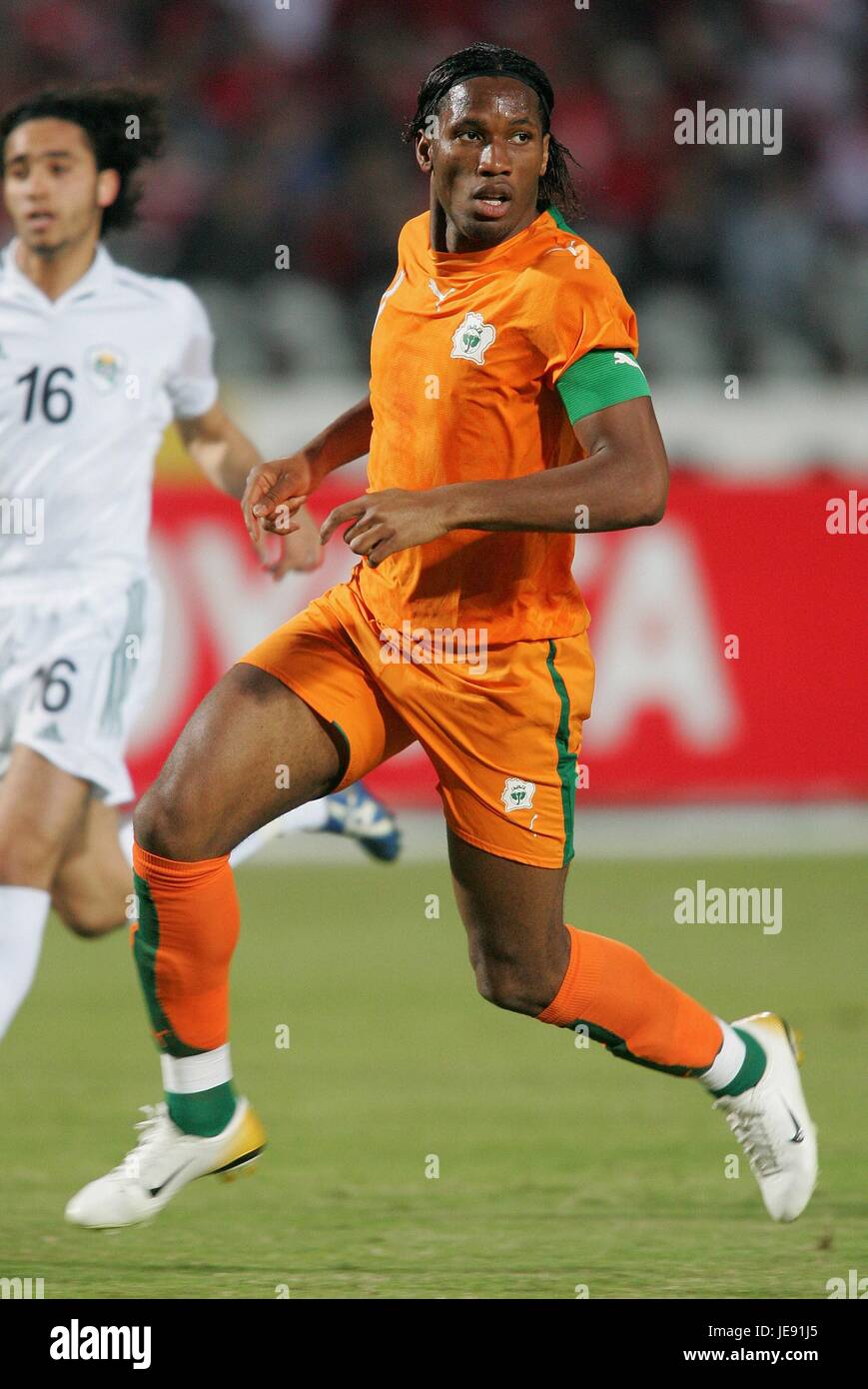 DIDIER DROGBA IVORY COAST & CHELSEA FC CAIRO STADIUM CAIRO EGYPT 24 ...
