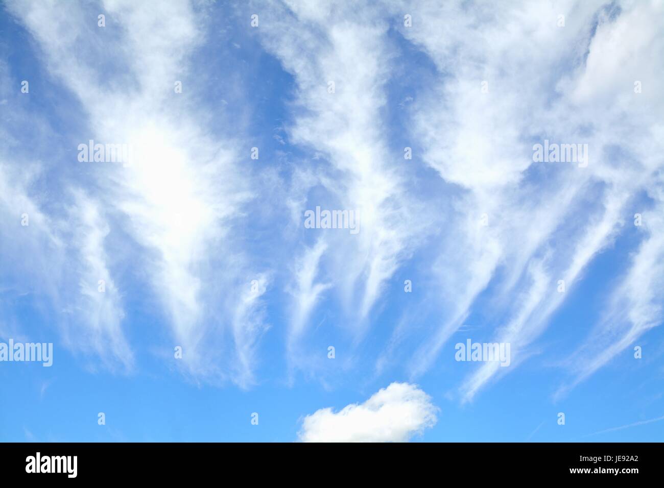 Cirrus clouds feather formation hi-res stock photography and images - Alamy
