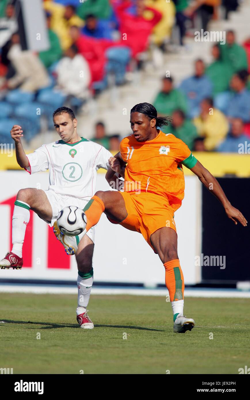 DIDIER DROGBA & GAUTHIA AKALE MOROCCO V IVORY COAST CAIRO INTERNATIONAL ...