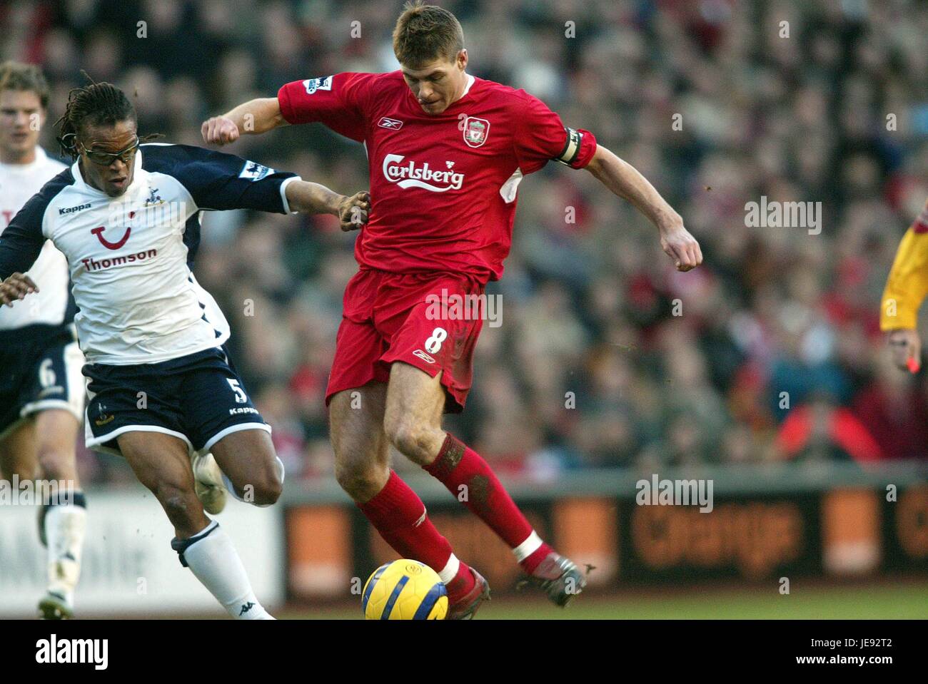 STEVEN GERRARD , EDGAR DAVIDS, LIVERPOOL V TOTTENHAM HOTSPUR, LIVERPOOL ...