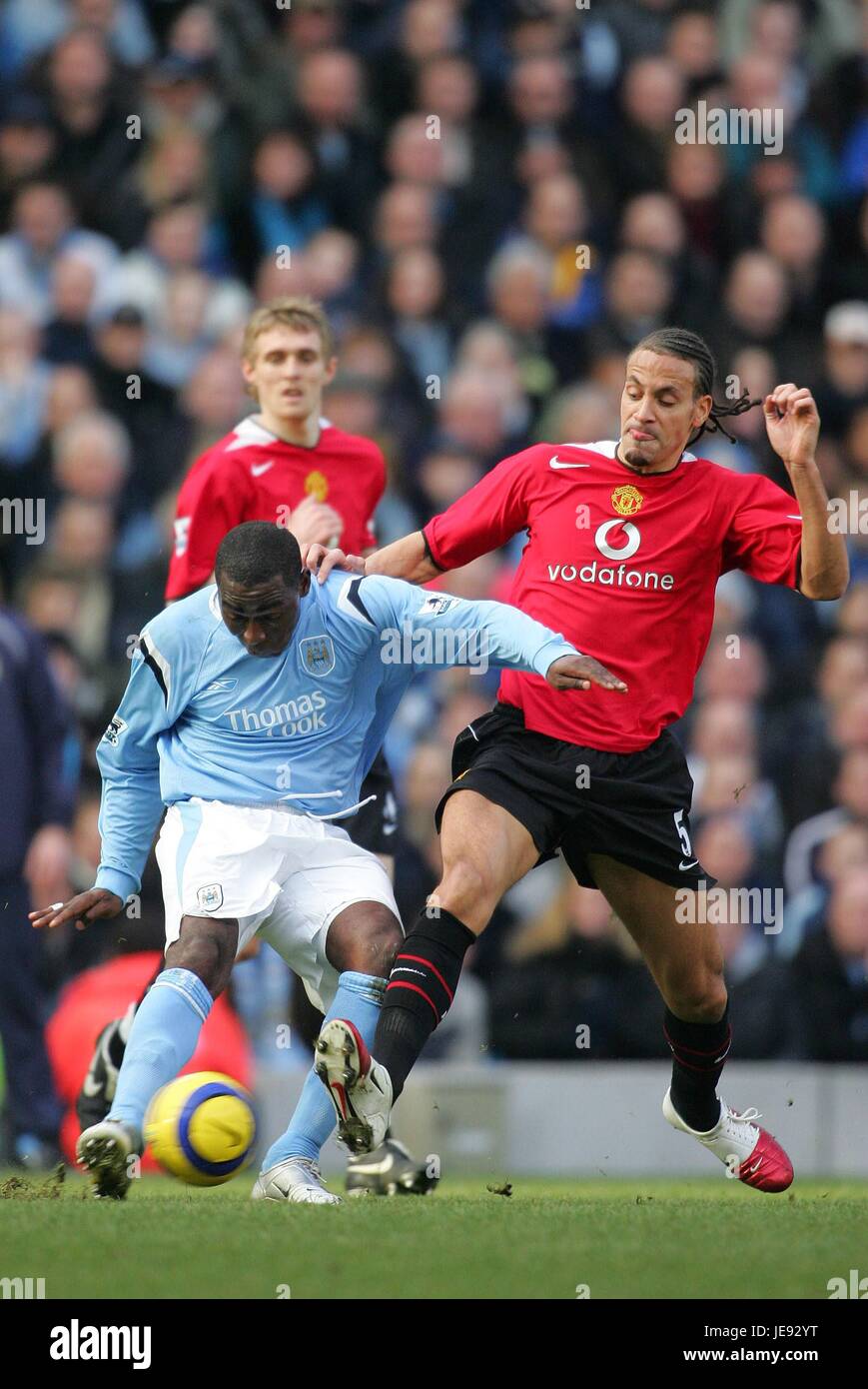ANDREW COLE & RIO FERDINAND MAN CITY V MAN UTD CITY OF MANCHESTER ...