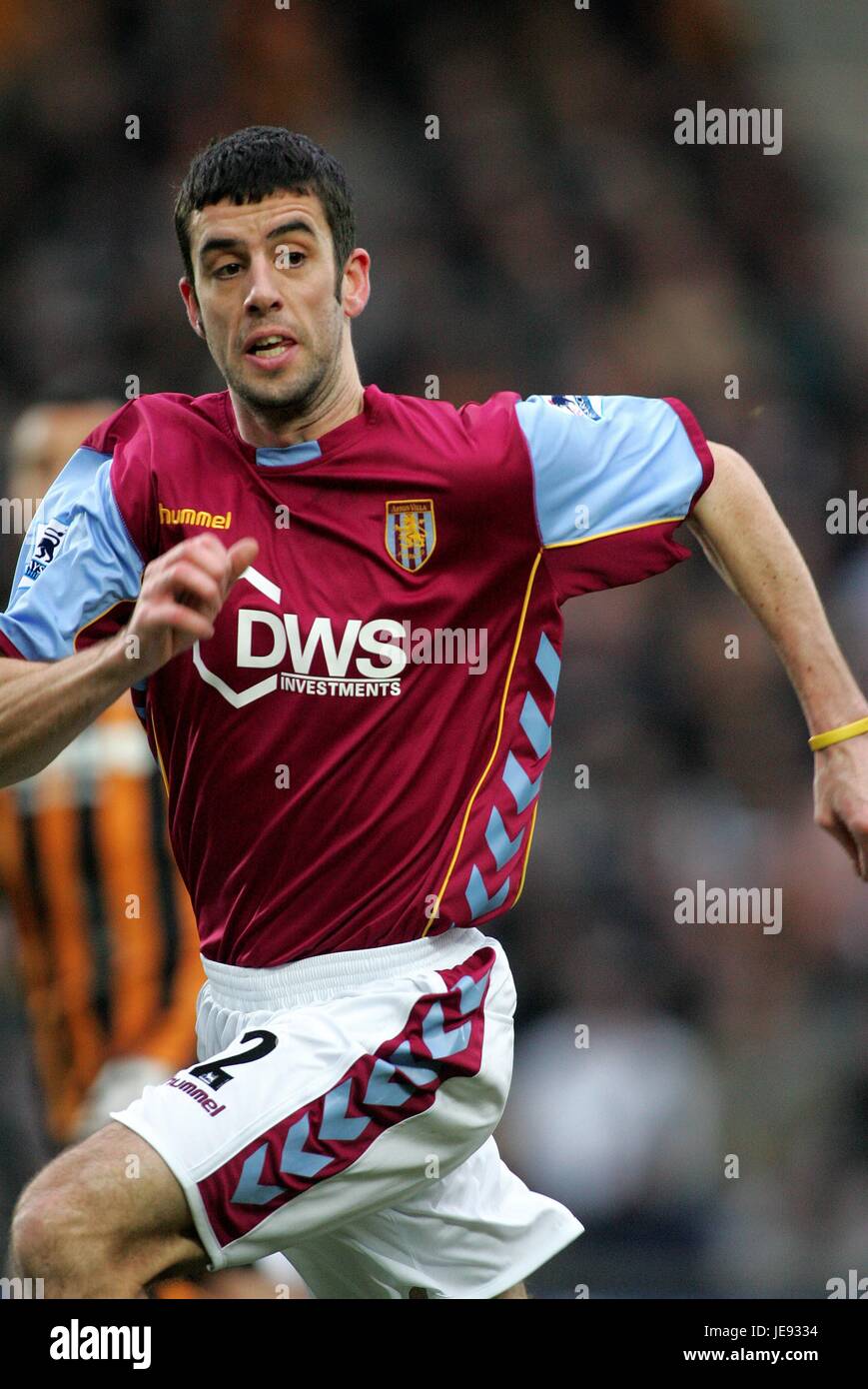 MARK DELANEY ASTON VILLA FC KC STADIUM HULL 07 January 2006 Stock Photo ...