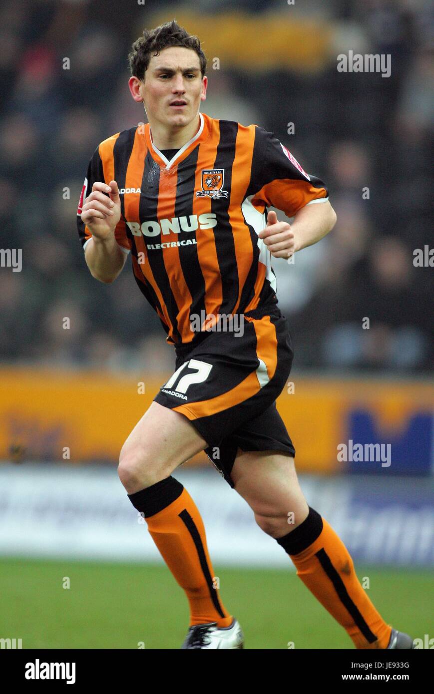 KEITH ANDREWS HULL CITY FC KC STADIUM HULL 07 January 2006 Stock Photo ...