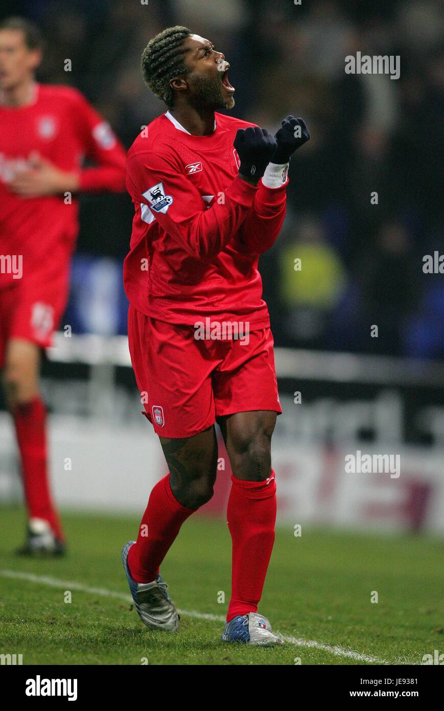 DJIBRIL CISSE LIVERPOOL FC REEBOK STADIUM BOLTON ENGLAND 02 January ...