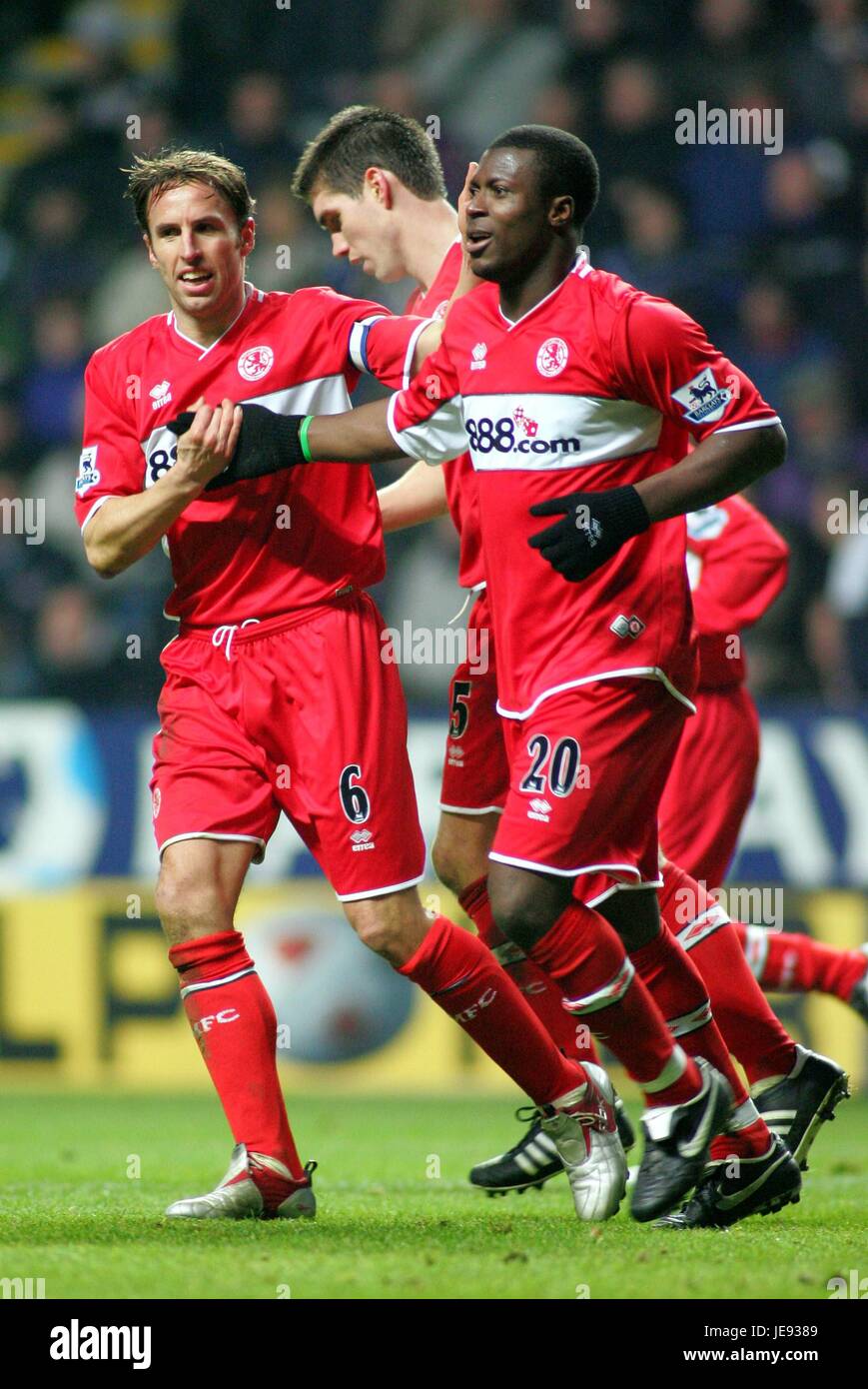 G SOUTHGATE & AIYEGBENI YAKUBU NEWCASTLE V MIDDLESBROUGH FC ST JAMES ...