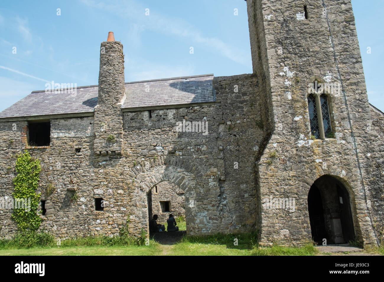 Old Priory,church,Caldey,Caldy,Island,Caldey Island,monastic,monastery ...