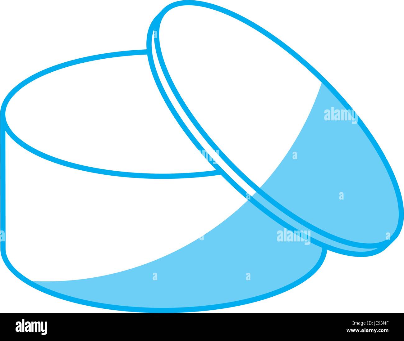 carton box in circle shape icon over white background vector ...