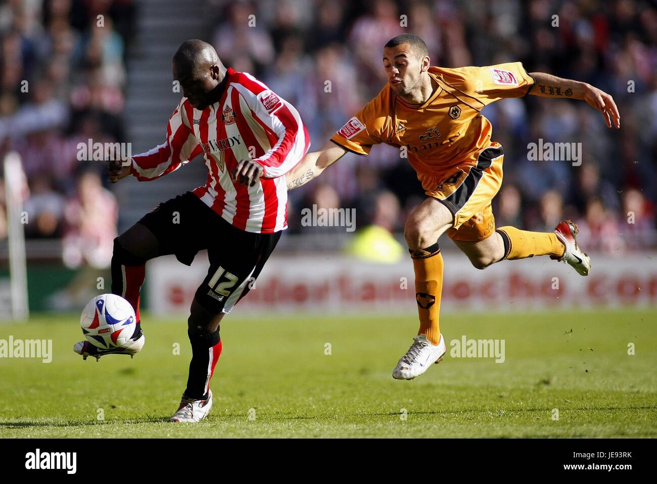 NYRON NOSWORTHY & CRAIG DAVIES SUNDERLAND V WOLVES STADIUM OF LIGHT ...
