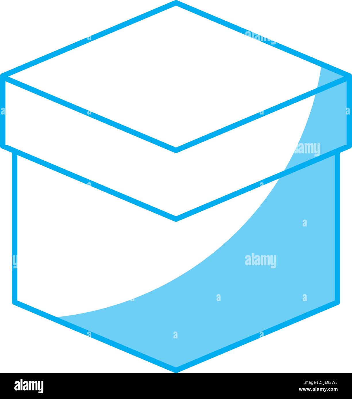 carton box with lid icon over white background vector illustration ...