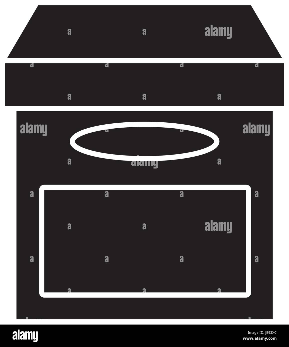 carton box with lid icon over white background vector illustration ...