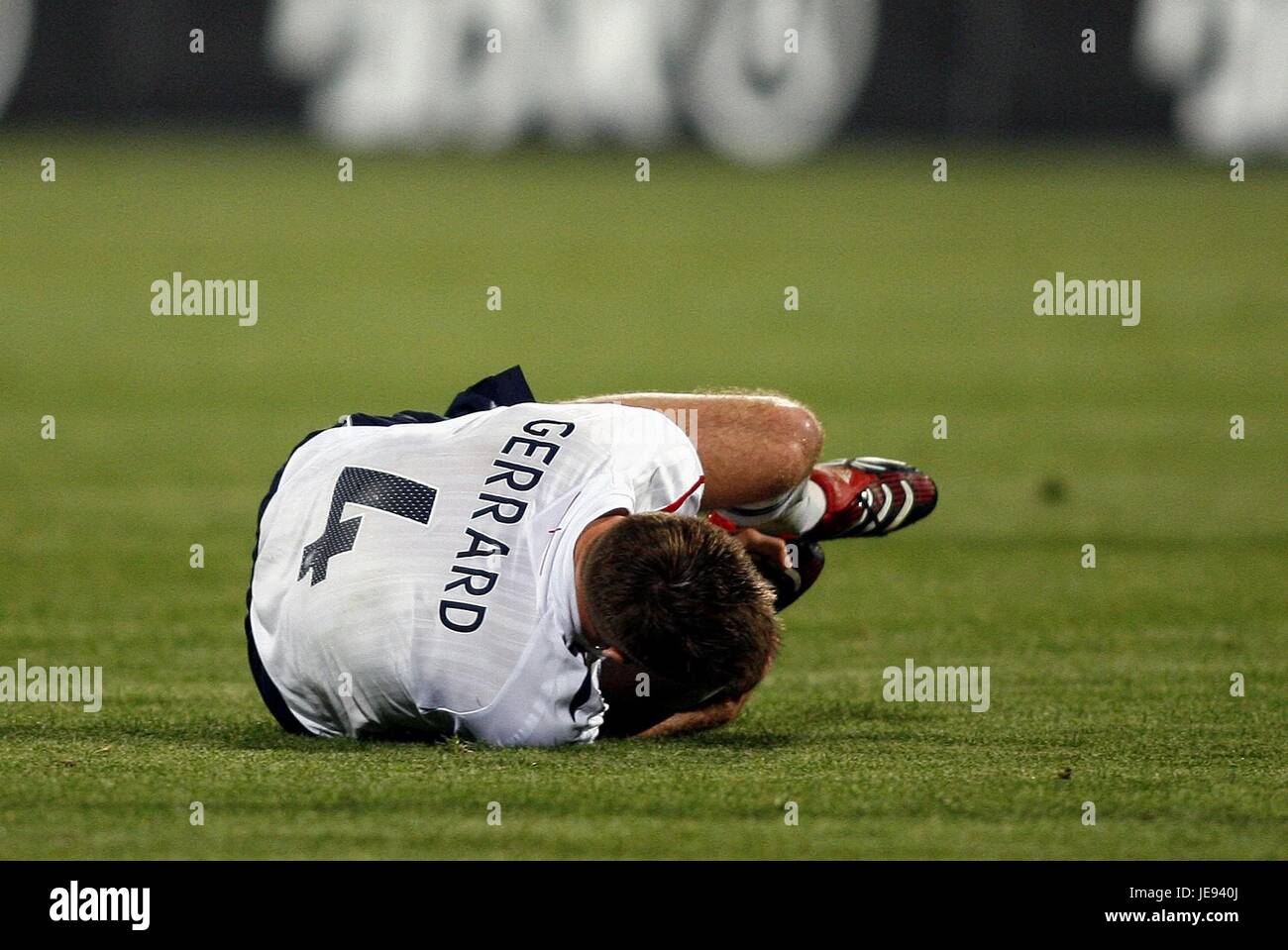 STEVEN GERRARD, ENGLAND and LIVERPOOL FC, ISRAEL V ENGLAND, 2007 Stock ...