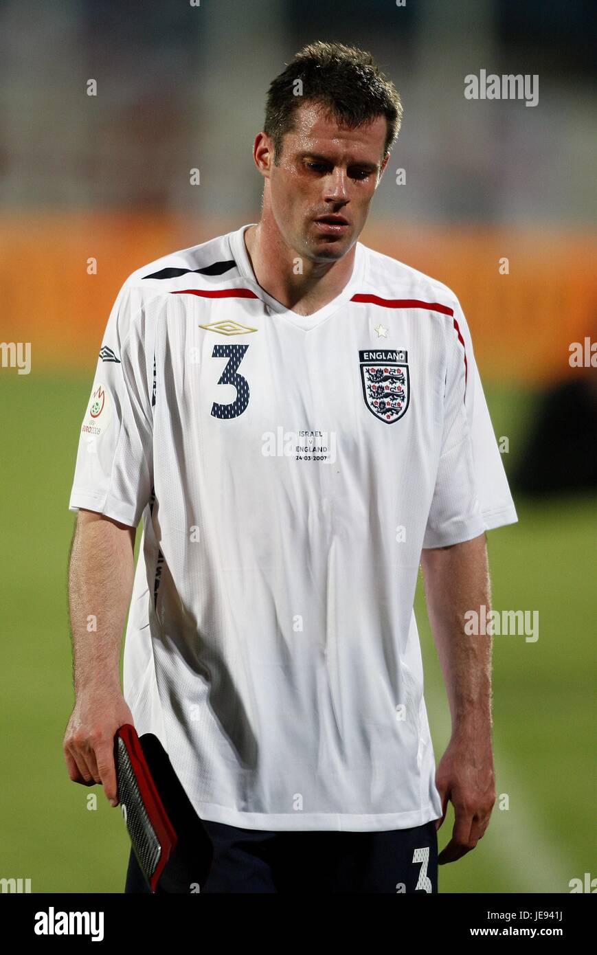 JAMIE CARRAGHER ENGLAND & LIVERPOOL FC RAMAT GAN STADIUM TEL AVIV ISRAEL 24 March 2007 Stock ...
