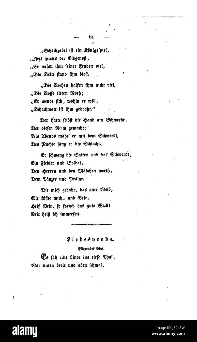 Traditional german poems hi-res stock photography and images - Alamy