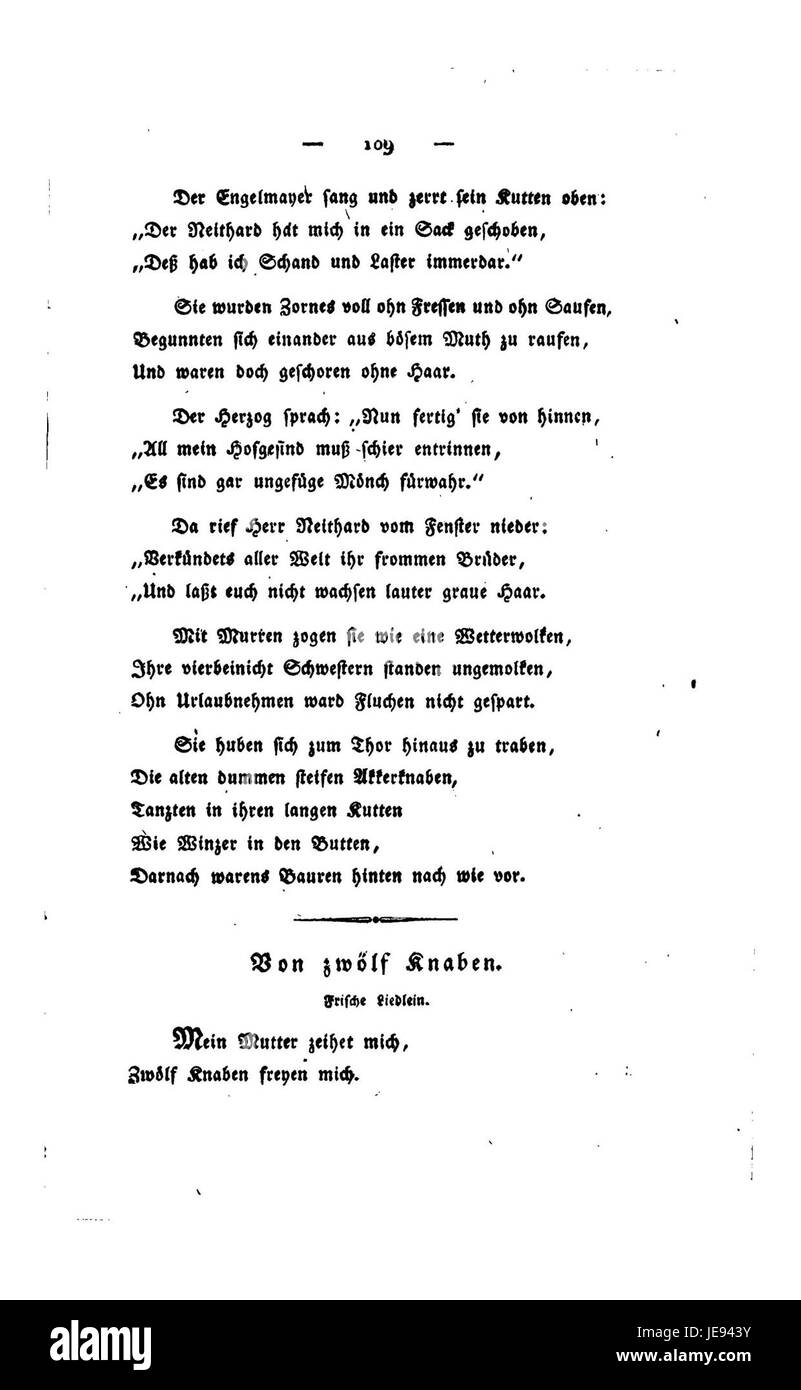 Traditional german poems hi-res stock photography and images - Alamy