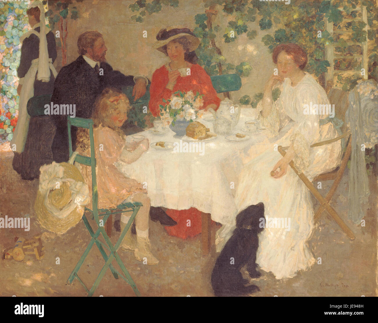 E Phillips Fox - Al fresco Stock Photo - Alamy