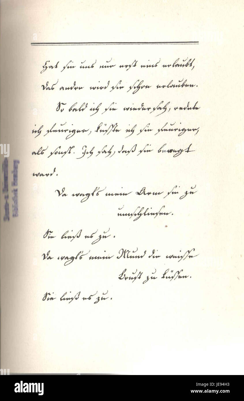 The 'Annette Manuscript' by Johann Wolfgang von Goethe is a literary ...