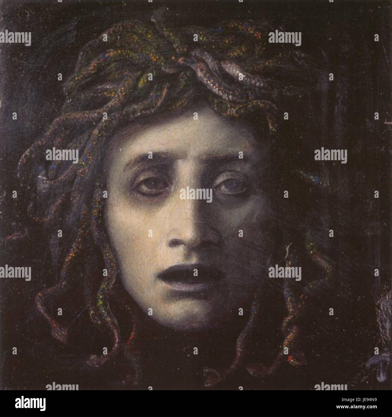 Snake in greek myth hi-res stock photography and images - Alamy