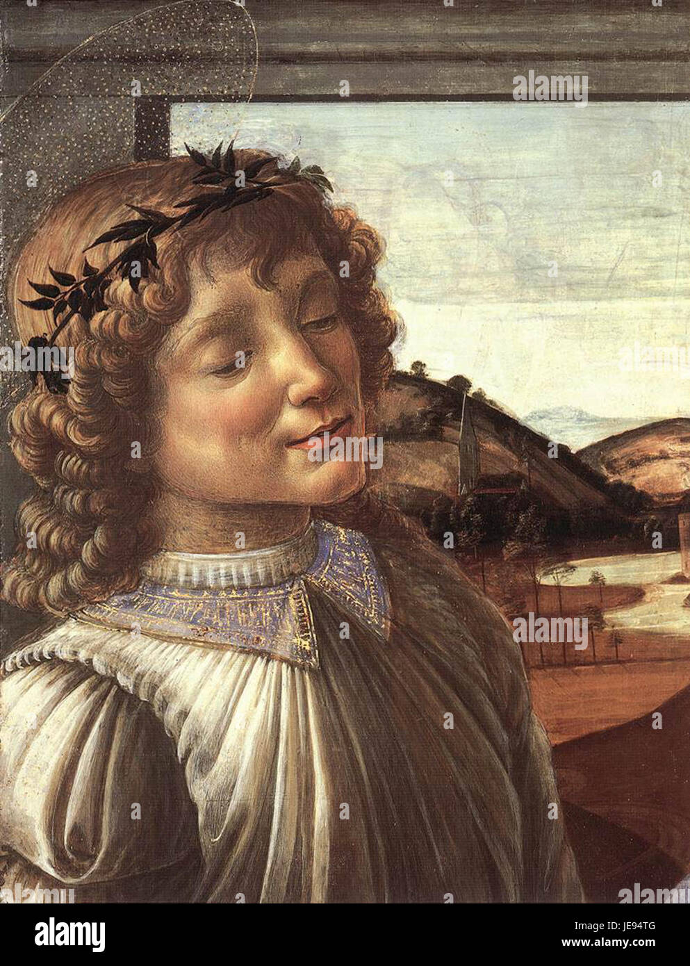 Sandro Botticelli’s *Madonna Eucaristia* depicts the Virgin Mary ...