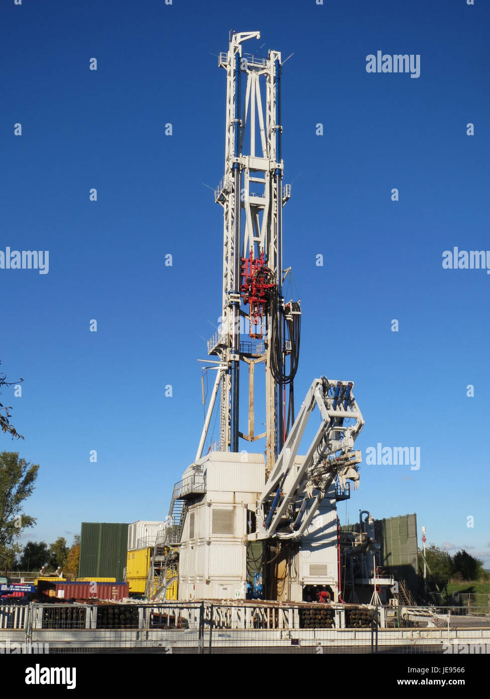 The image depicts a geothermal energy facility in Brühl, Germany ...