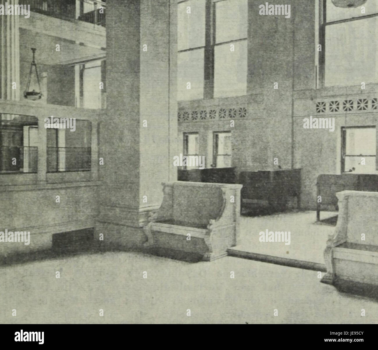 This image provides a close-up view of the Kassensaal, or cashier hall ...